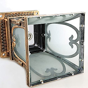 MODEBHD Continental Waterproof Table Lamp Column Lamp Square Glass Courtyard Gate Lights Bollard Lamp Street Post Light Garden Villa Outdoor Lights E27 Decoration Lighting Landscape Lantern