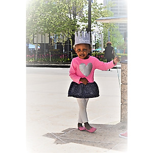 Toddler Third Crown Birthday Gray White Party I am 3 B-Day Hat Girl Boy