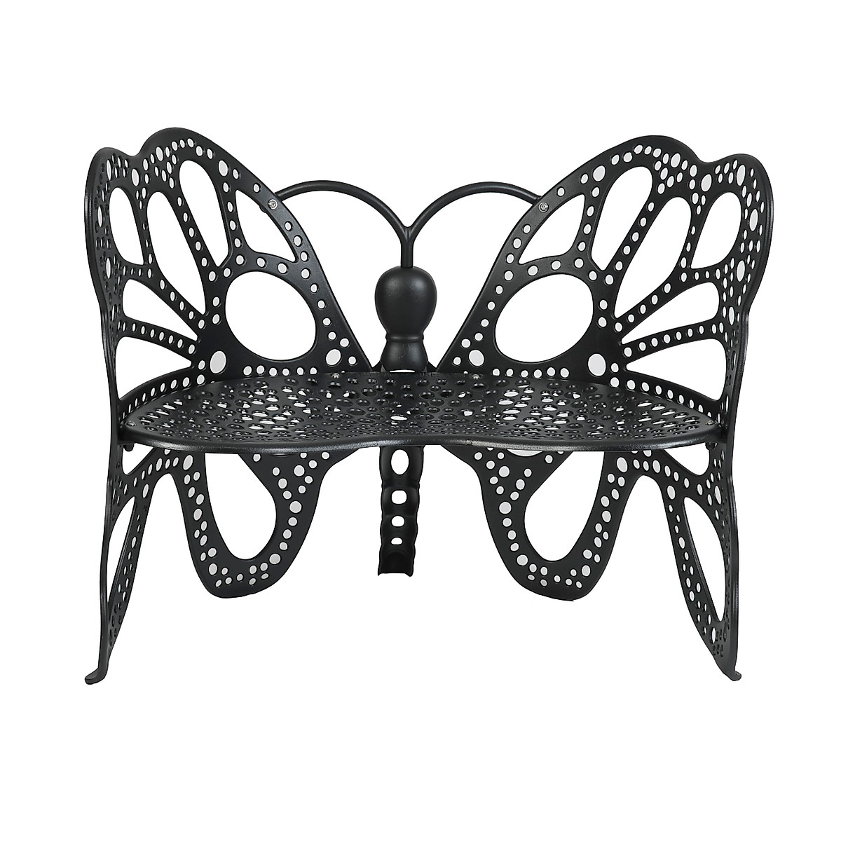 Flowerhouse FHBFB06 Butterfly Bench Patio Furniture & Accessories, Black