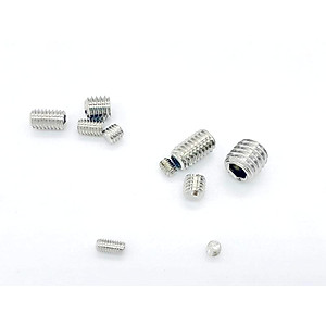 AXK Set Grub Screw M3 M4 M5 M6 M8 Metric Thread Hex Allen Socket Head Cap Screw Bolt Hexagon Hex Drive Cup Point Screw Assortment Kit Set Alloy Steel l Screw (200PCS Stainless Steel)