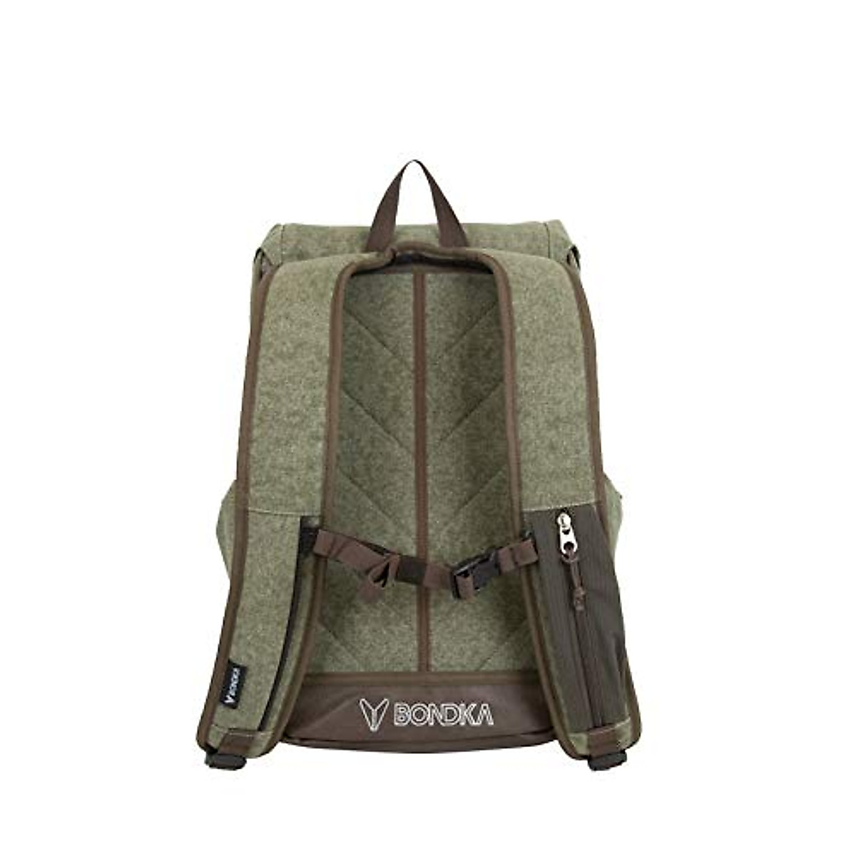 BONDKA - Canvas Laptop Backpack, Business Travel for Men Women, Great for College School Bookbag, Fits 15.6" Laptop and Notebook