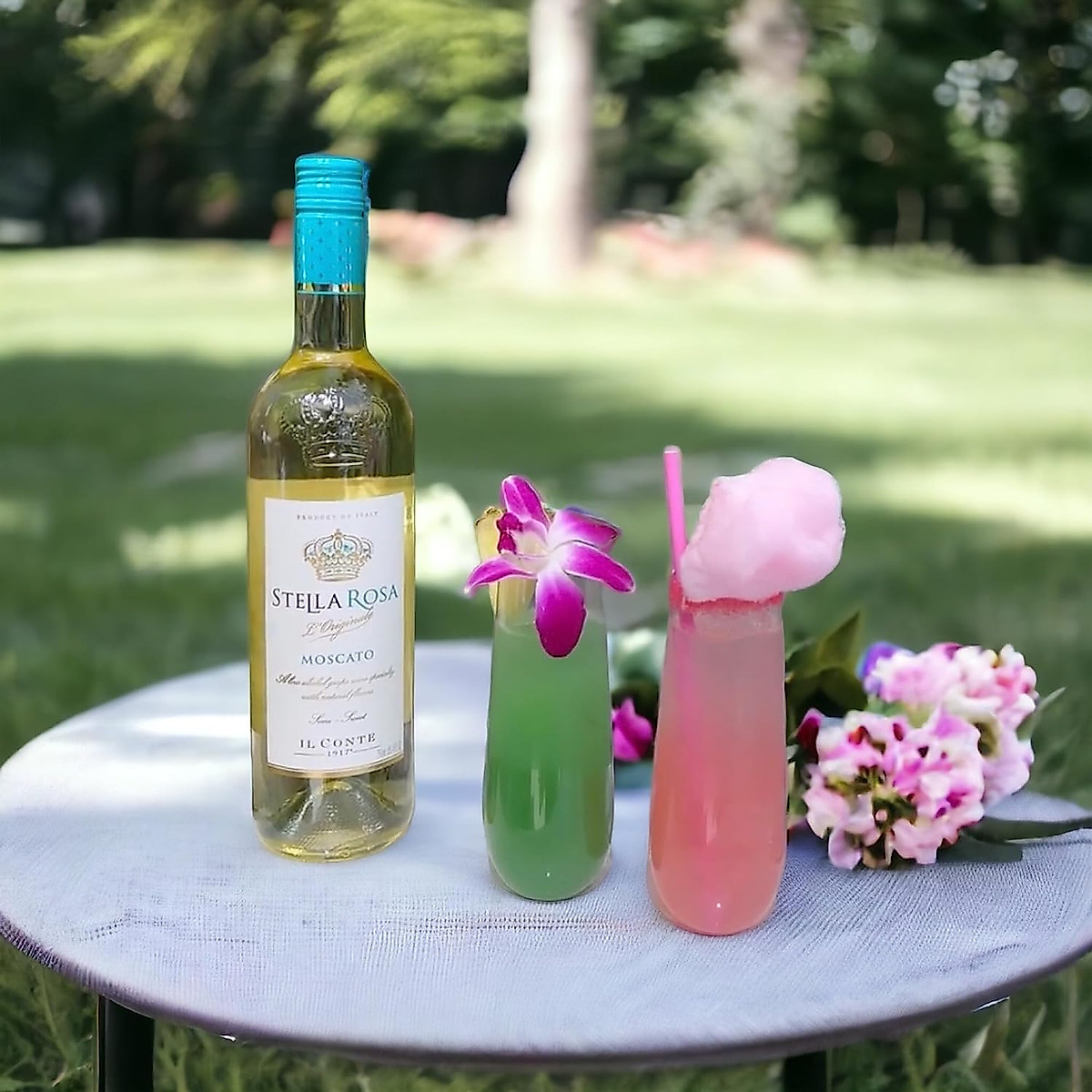 24 piece Stemless Unbreakable Crystal Clear Plastic Wine Glasses Set of 24 (9 Ounces)