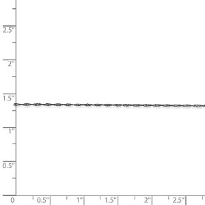 Solid 14k White Gold 1mm Singapore Chain Necklace 30"