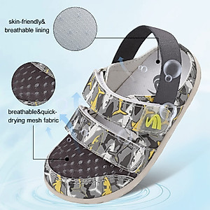 Spesoul Girls Boys Toddlers Water Sandals Kids Barefoot Quick Dry Beach Swim Sandals Slide Slippers Clogs Aqua Water Shoes Summer Sneakers for Pool Water Sports Outdoor Walking 6-6.5 Toddler