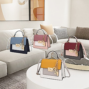 MKF Collection Shoulder Bag for Women,Vegan Leather Satchel Handbag Top-Handle Purse