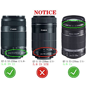 ET-60 Lens Hood Shade for Canon EF 75-300mm f/4-5.6 III,EF 75-300mm f/4-5.6 III USM,EF-S 55-250mm f/4-5.6 is II,EF-S 55-250mm f/4-5.6 is(Not for is STM),HUIPUXIANG 58mm Lens Hood