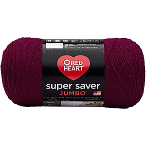 RED HEART RED HEART Super Saver Jumbo Yarn, Burgundy