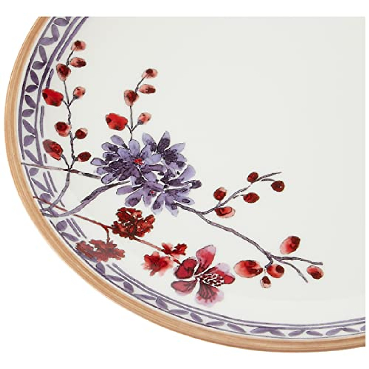 Villeroy & Boch Artesano Provencal Lavender Dinner Plate : Floral, 10.5 in, White/Multicolored