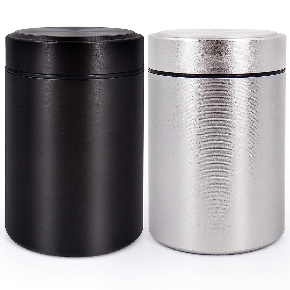 SafeDelux Bamboo Wooden Decorative Box and Aluminum Storage Jar