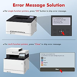 Cool Toner Compatible Toner Cartridge Replacement for Canon 055H 055 MF743Cdw Toner for Canon imageCLASS MF741Cdw MF746Cdw MF745Cdw LBP664Cdw Printer (Black Cyan Magenta Yellow, with Chip, 4-Pack)