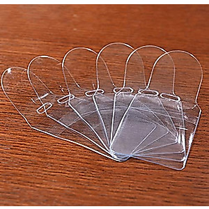 Small USB Flash Drive Holders Resealable Flap Clear Bags Pockets (25 Pack)