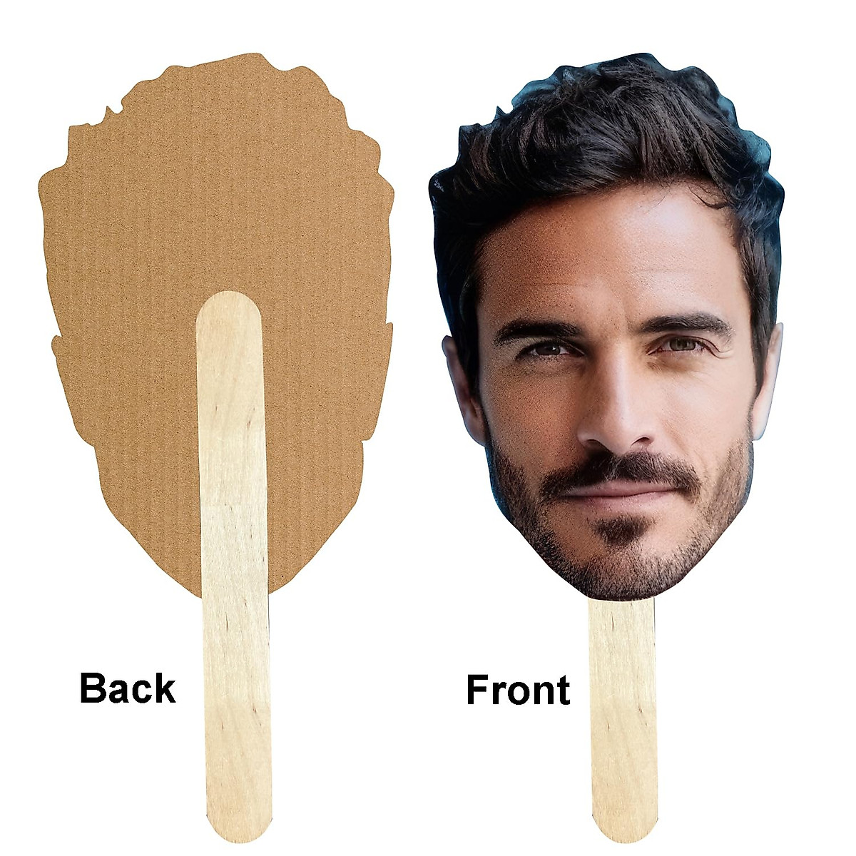 1 Pc, Custom Big Head Cutout | Fun Face Cardboard Cutout | Big Head on a Stick | Life Size face on a Stick | Upload Your Photo - 6-18 in