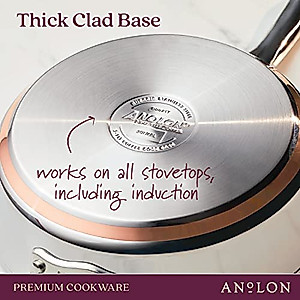 Anolon Stainless Steel & Hard Anodized Aluminum, Cookware Set (11 Piece)