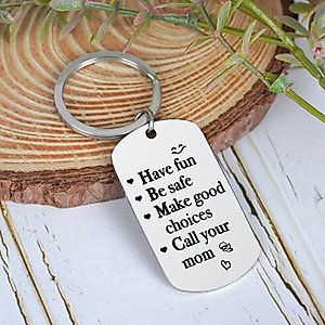 16 18 Year Old Gifts Boys Girls College Fun Birthday Gifts For 18 Gift 16Th Boys Girls Call Your Mom Gifts For Son Daughter Keychain College Dorm Room College Student Room Teenage
