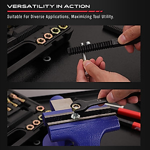 Thread Repair Thread Chaser Tool Set - 49PCS Thread Cleaner Rethreading Master Kit Metric SAE Bolt Restorer File Nut Rethreader Automotive Wheel Stud Spark Plug Engine Standard Screw Threading UNC UNF