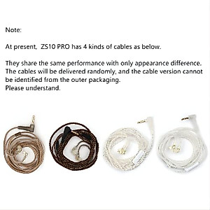 KZ ZS10 Pro, Linsoul 4BA+1DD 5 Driver in Ear Monitor, HiFi Metal Earphones, with Stainless Steel Faceplate, 2 Pin Detachable Cable (Without Mic, Black)