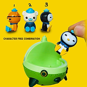 Crasoldiers GUP-E Toy, GUP Racers Vehicle Rescue Ship Pull Back,Includes Vehicle and Figure for Boys Girls Christmas Birthday Gifts (with Gift Box)