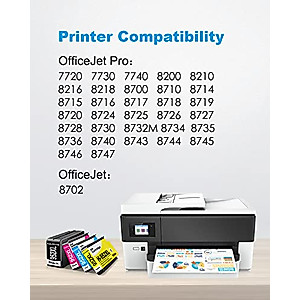 KALOKING Remanufactured Ink Cartridges Replacement for HP 952XL 952 XL for HP OfficeJet 8710 8720 7740 8715 8740 8210 Printer (1 Black, 1 Cyan, 1 Magenta, 1 Yellow, 4Pack)