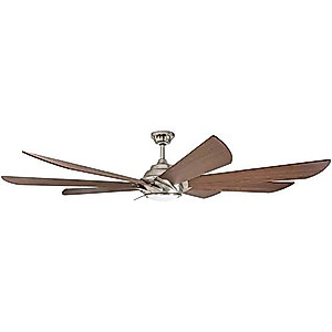 Harbor Breeze Hydra 70 Inch Brushed Nickel Indoor Ceiling Fan with Light and Remote Control (8-Blade)