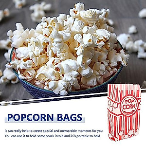 iplusmile Food Containers Popcorn Bags 20pcs Carnival Paper Popcorn Bags Snack Bags Individual Servings Popcorn Machine Accessories for Popcorn Bars Movie Nights Concessions