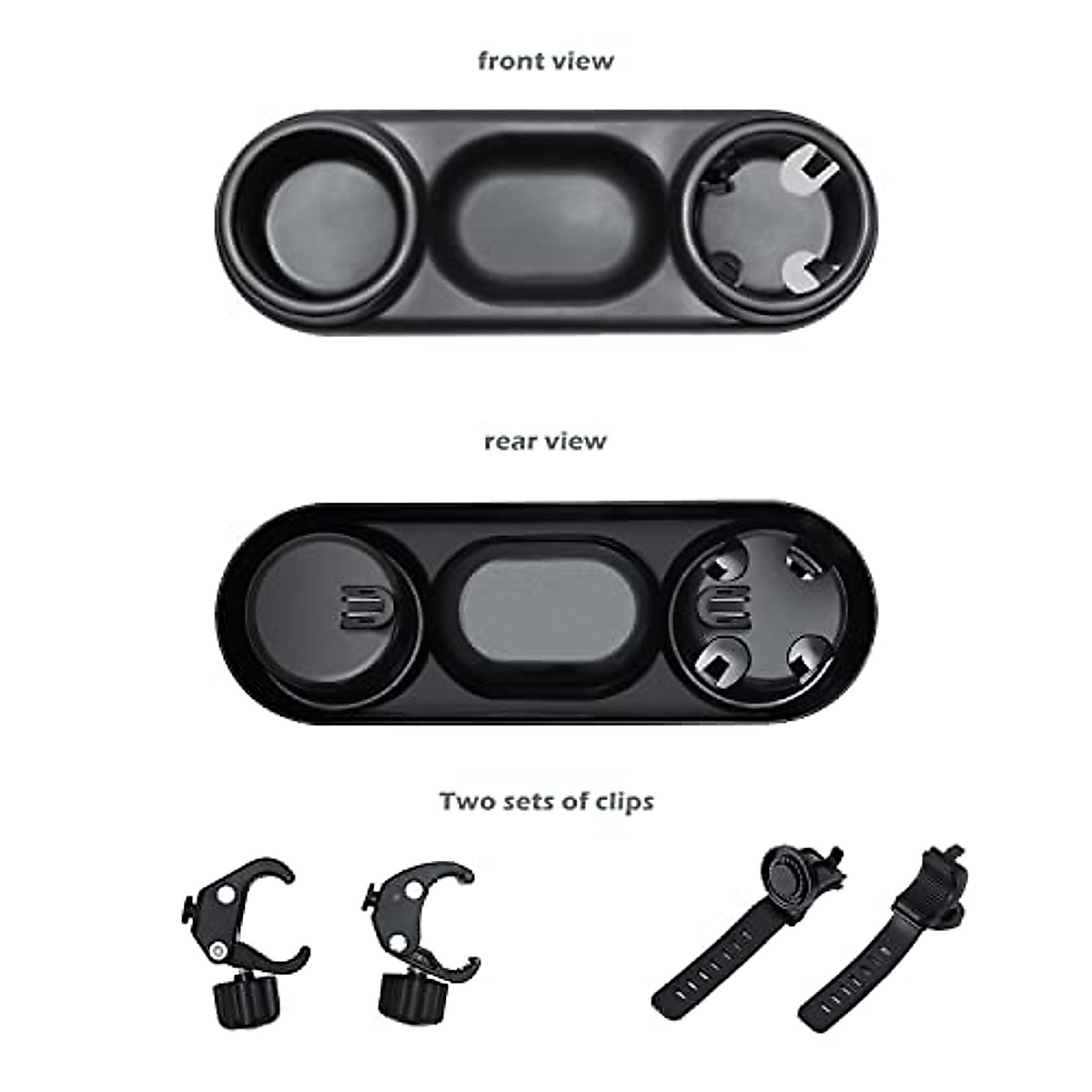 Snack Tray for Baby Stroller,Stroller Tray with Cup Holder,Outdoor Accessories for Babies and Kids.Two Cup Holders with One Snack Tray.