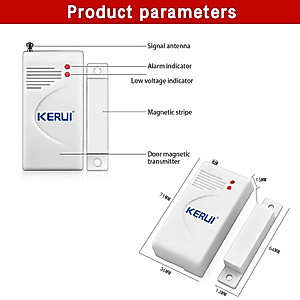 KERUI 433MHz Wireless Door/Window Magnetic Sensor for GSM Home Security Alarm Systems