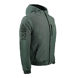 Reebok Men's Standard Softshell Active Jacket, Hooded Gray, 2XL