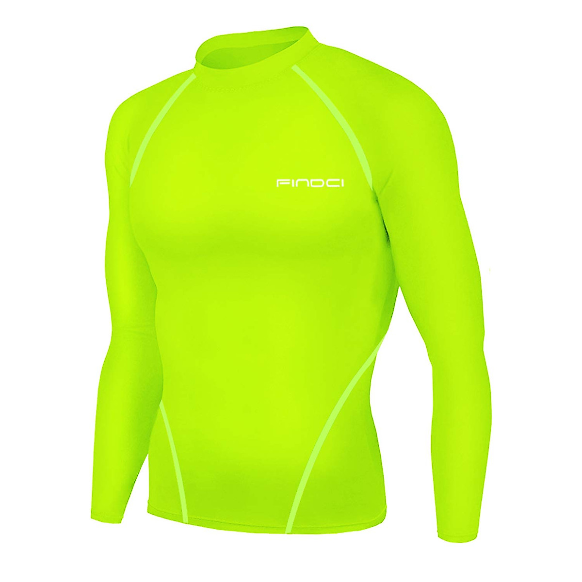 1Bests Men's Sports Running Set Compression Shirt + Pants Skin-Tight Long Sleeves Quick Dry Fitness Tracksuit Gym Yoga Suits (New Green, L)
