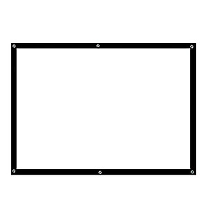 LLAMN Projector Screen Simple Anti-Light Curtains 16: 9 Portable Home 3D Digital Pojector Curtain Projection Screen ( Size : 72 inch )