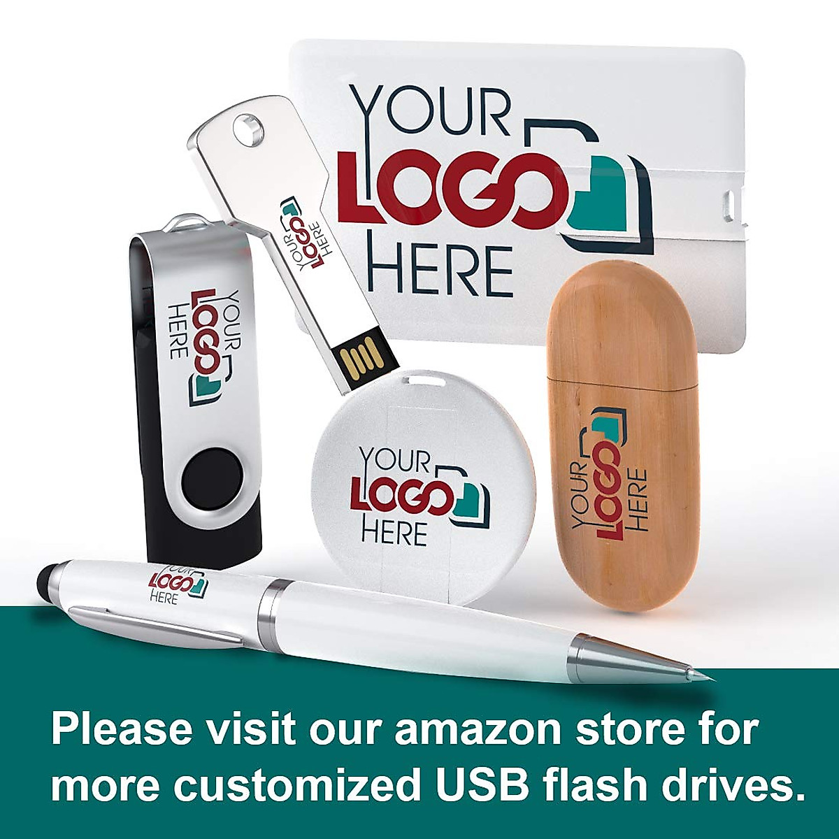 Possibox Custom Cassette Tape USB Flash Drive 512MB Printed with Your Logo - as Campaign Gift Bulk 100 Pack