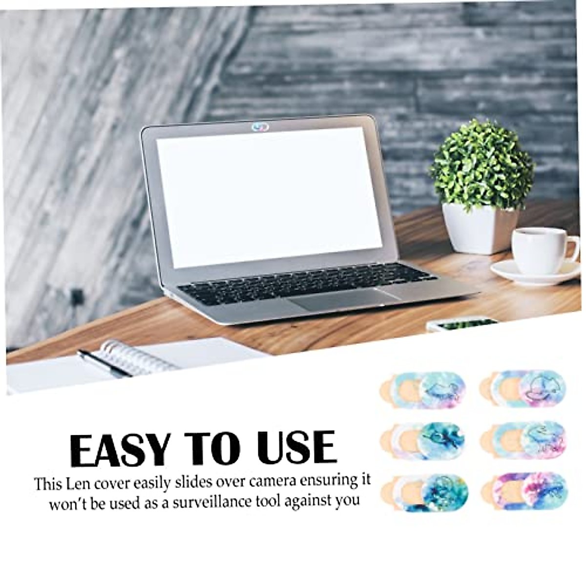 SOLUSTRE Computer Camera Computer Camera 6pcs PC Privacy Blocker Shown Web Printed Cute Slide As Covers Cover Sliding Animals Phone Laptop Camera Webcam Computers Laptops Computers Laptops