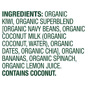 Sprout Organic Baby Food, Stage 4 Toddler Pouches, Kiwi Banana & Spinach Power Pak, Purees, 4 Ounce, Pack of 12