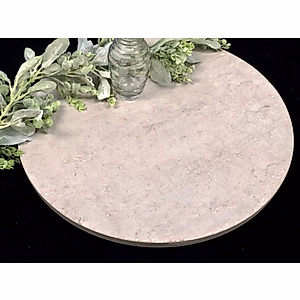 Concrete Cement Lazy Susan Unique, Hand Crafted, Gray, Turntable, 360 Degree Swivel, Made in The USA, Home Decor by Concrete Resurrection (21-1/2" Diameter)
