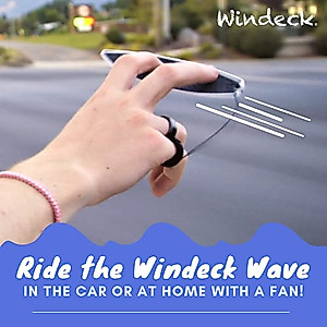Windeck Finger Surfboard - Rad Fingerboard Toy - Surf The Wind - Mini Board for Kids and Surfers Looking to Hone Their Surfer Skills (Stealth)