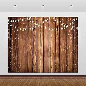 ChloropLastid 10x8ft Wood Backdrop for Photography Brown Rustic Wooden Backdrops for Party Wood Panel Background Baby Shower Birthday Party Vintage Wood Plank Wall Backdrop Photoshoot