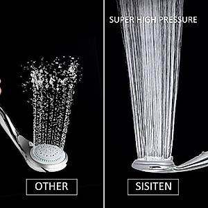 RV Shower Head with Hose and on off switch - High pressure shower head replacement for Bath room、RV、Motor home、Boat、Travel Trailer and Camper - with Stainless Steel 60'' Hose and bracket
