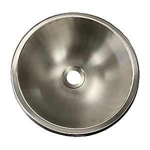 classAcustoms Class A Customs | 13inches Round Stainless Steel Sink | 300 Series Stainless Steel | RV Camper Motor Home Sink | Concession Sink | 22 Guage