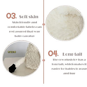 zxmbeddings 11.8" Small Cow Stuffed Animal,Cute Cuddle Cow Plush Party Decor Gifts for Kids