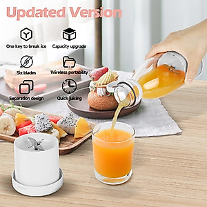 Personal Size Blender, Portable Blender, Battery Powered USB Blender Small Blender, Blender, Hand Blender, Cup Blender