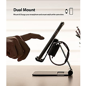 Ringke Super Folding Stand, 2 in 1 Portable Smartphone & Smartwatch Stand Compatible with Apple Watch 5, iWatch 4, iWatch 3, iWatch 2, iWatch 1, iPad Mini