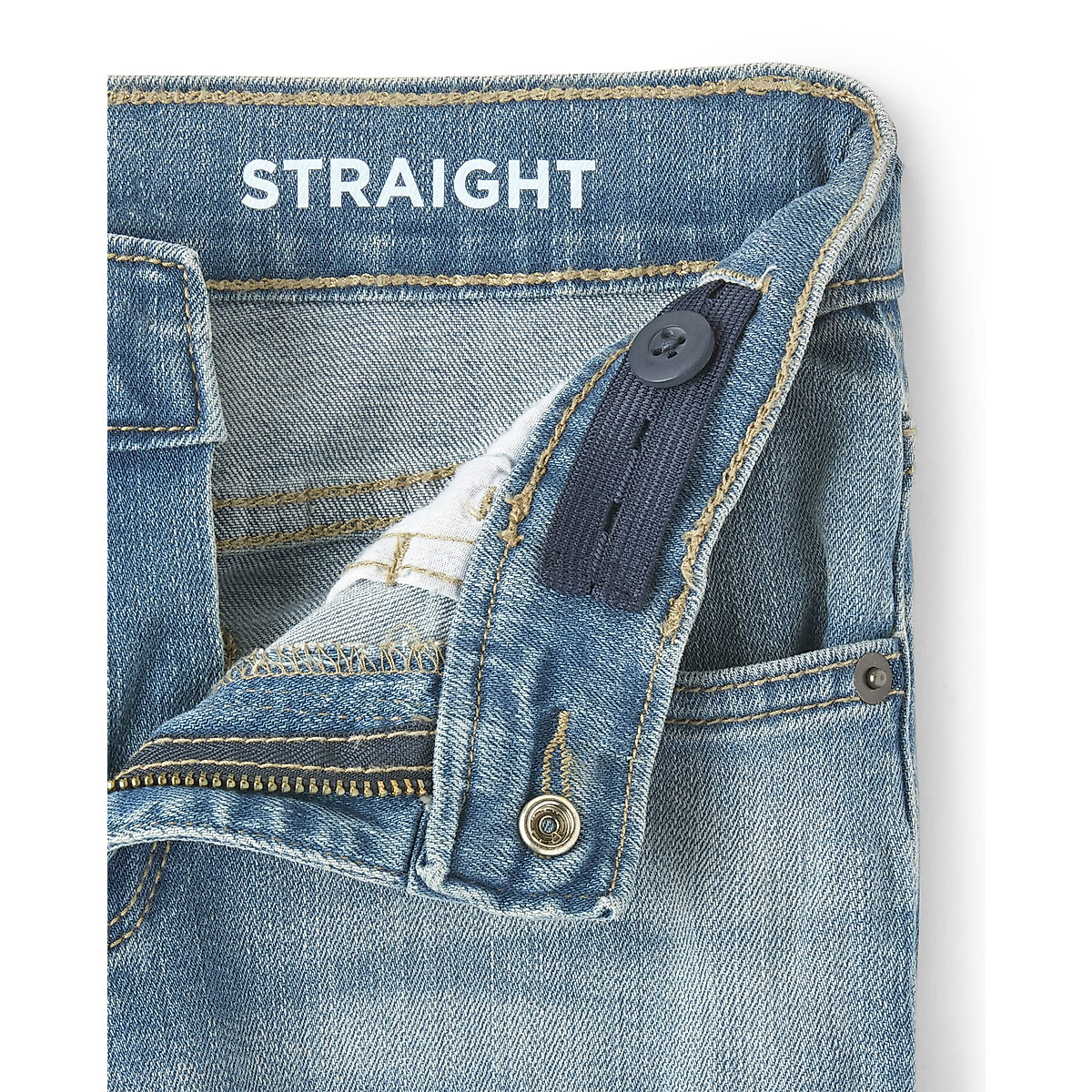 The Children's Place boys Stretch Straight Leg Jeans, Denim, 6