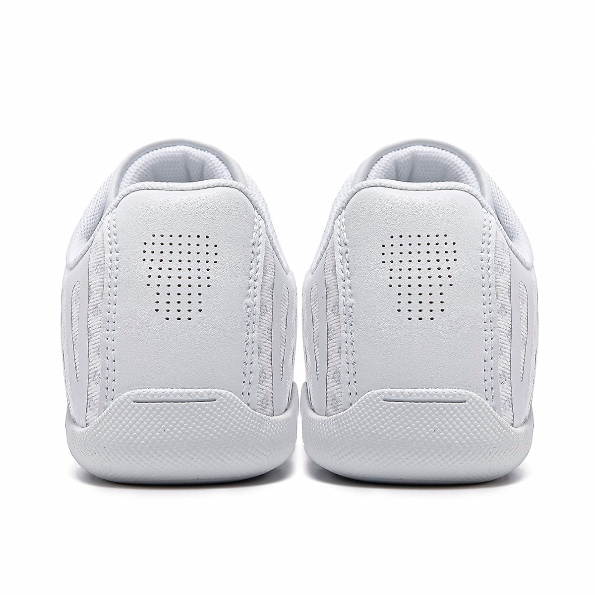 white Cheer Shoes for Womens Cheerleading shoes Girls Youth White Competition Cheerleading Gear Dance Shoe Sports Tennis Training Athletic Flats Breathable Soft comfortable kids cheer sneaker size