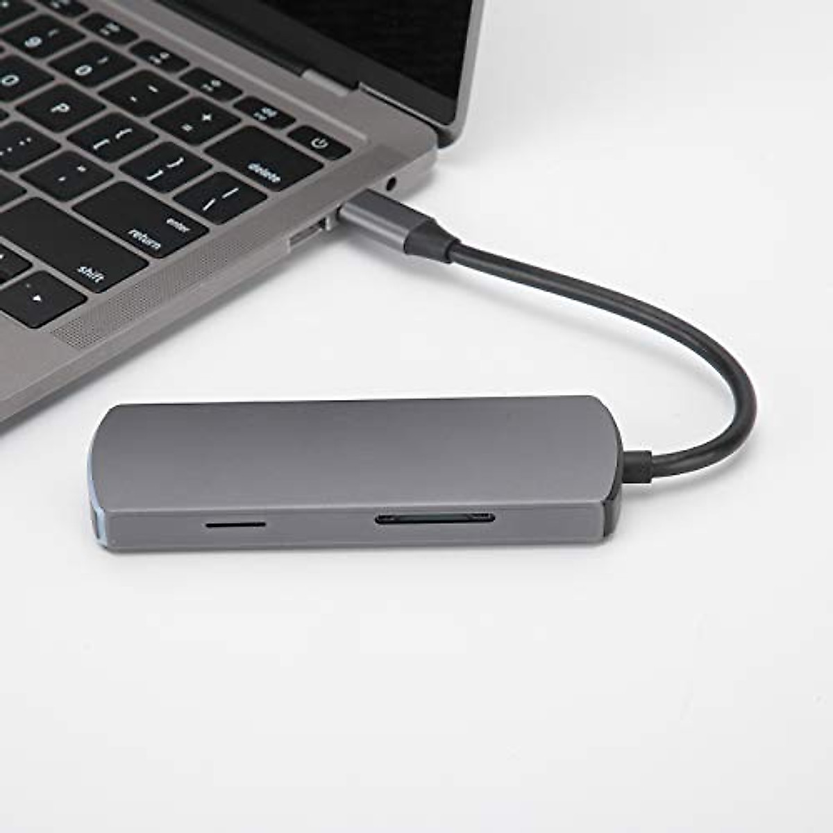 UBS Hub Extension, 6 in 1 USB3.0 Adapter Type C Multi‑Port USB C Expander Dock, to HDMI 4K Adapter Cable for Chrome Operating System/Windows7/8/10/XP/Linus/Vista