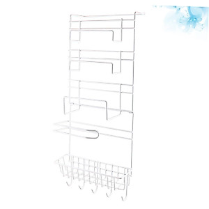 MAGICLULU Refrigerator Side Wall Shelf Multi-layer Storage Holder Copper Storage Rack Refrigerator Storage Rack Refrigerator Hanging Rack Foldable Storage Rack