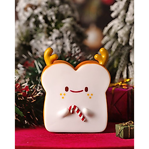 MIVANI Kids Toast USB Rechargeable Night Light, Touch Sensor, 1 Hour Timer, LED Silicone Night Light, Toddler Boy Nursery Nightlight, Cute Teen Girl Gift, Kawaii Room Decor