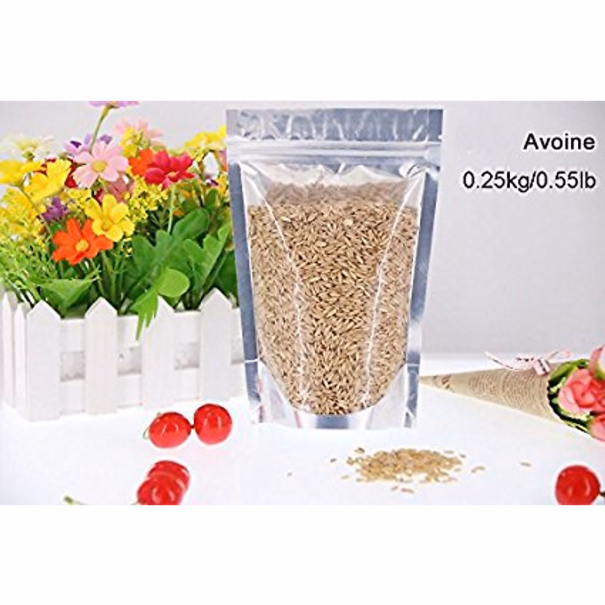 SumDirect Reusable Aluminium Foil Zip Lock Stand Up Food Pouches Bags with Notch for Food Storage 3.5x5.9 Inches, 2.8oz, Pack of 50