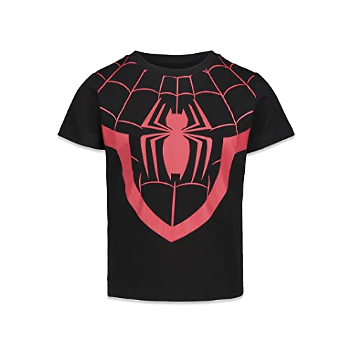 Marvel Spider-Man Spider-Verse Miles Morales Venom Little Boys 3 Pack T-Shirts Black/Red 7-8