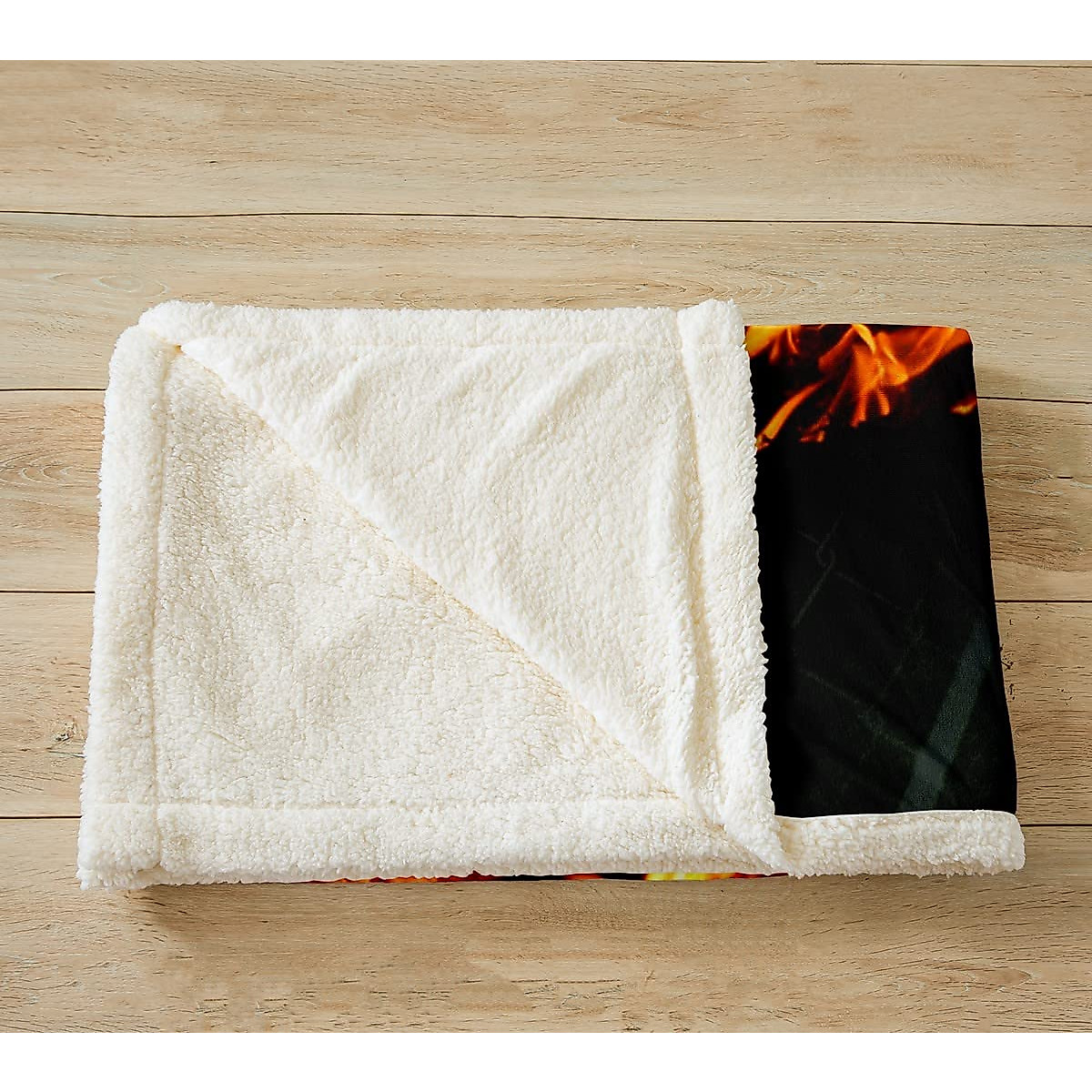 American Football Bed Blanket Kids Girls Sports Theme Sherpa Blanket Soft Cozy Lightweight Flame Football Plush Fleece Black and Gold Blanket Gifts for Bed Chair Office Sofa(Throw 50"x60")