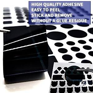 Birllaid Light Blocking Stickers, LED Dimming Sheet Stickers for Routers, Clocks and Electrical Appliances, Blocking Light 60% ~ 80%