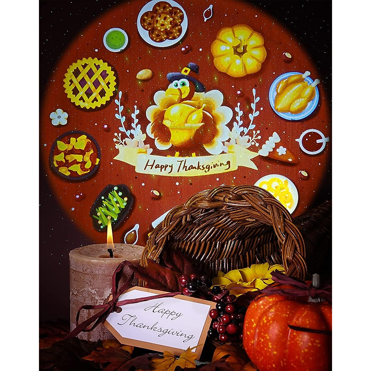 LaView Halloween & Thanksgiving Disc Set Galaxy Projector Suitable for Thanksgiving Gift for Family and Friends,Night Light for Kids Adults Baby Nursery and Bedroom Decoration